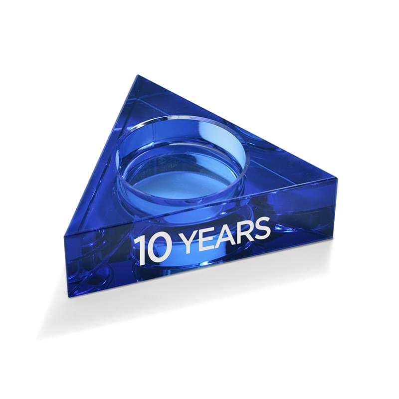 Triangular Crystal Stackable Award, Small - Custom printed with your ...