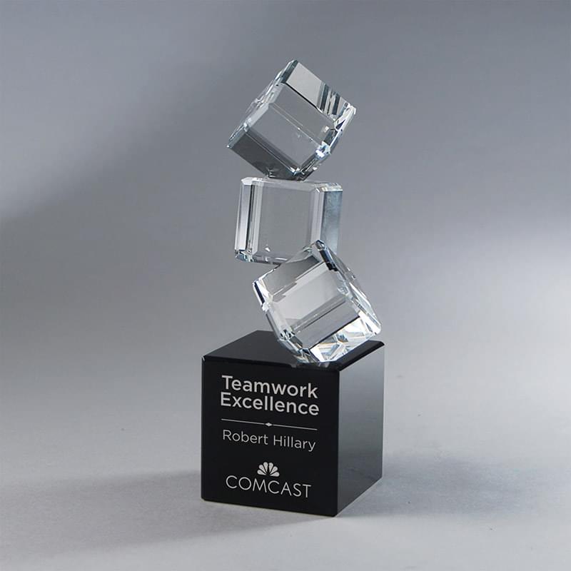 Crystal Cubes on Black Base | brandor™ Shop
